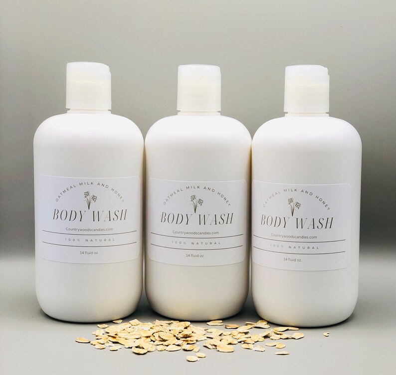 Oatmeal Milk and Honey Gentle Body Wash With Shea Butter and - Etsy