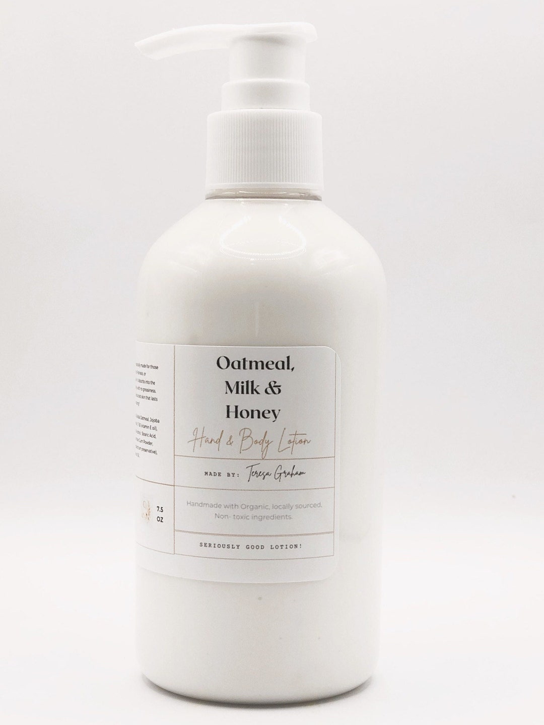 Oatmeal Milk and Honey Lotion for Dry Itchy Skin, Soothing Lotion for ...