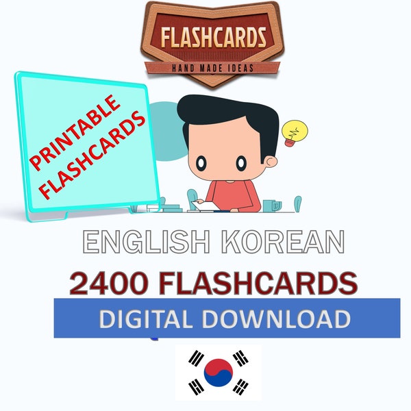 Korean Flashcards - Etsy
