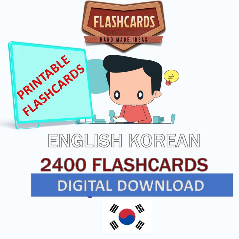 Korean Flashcards - Etsy