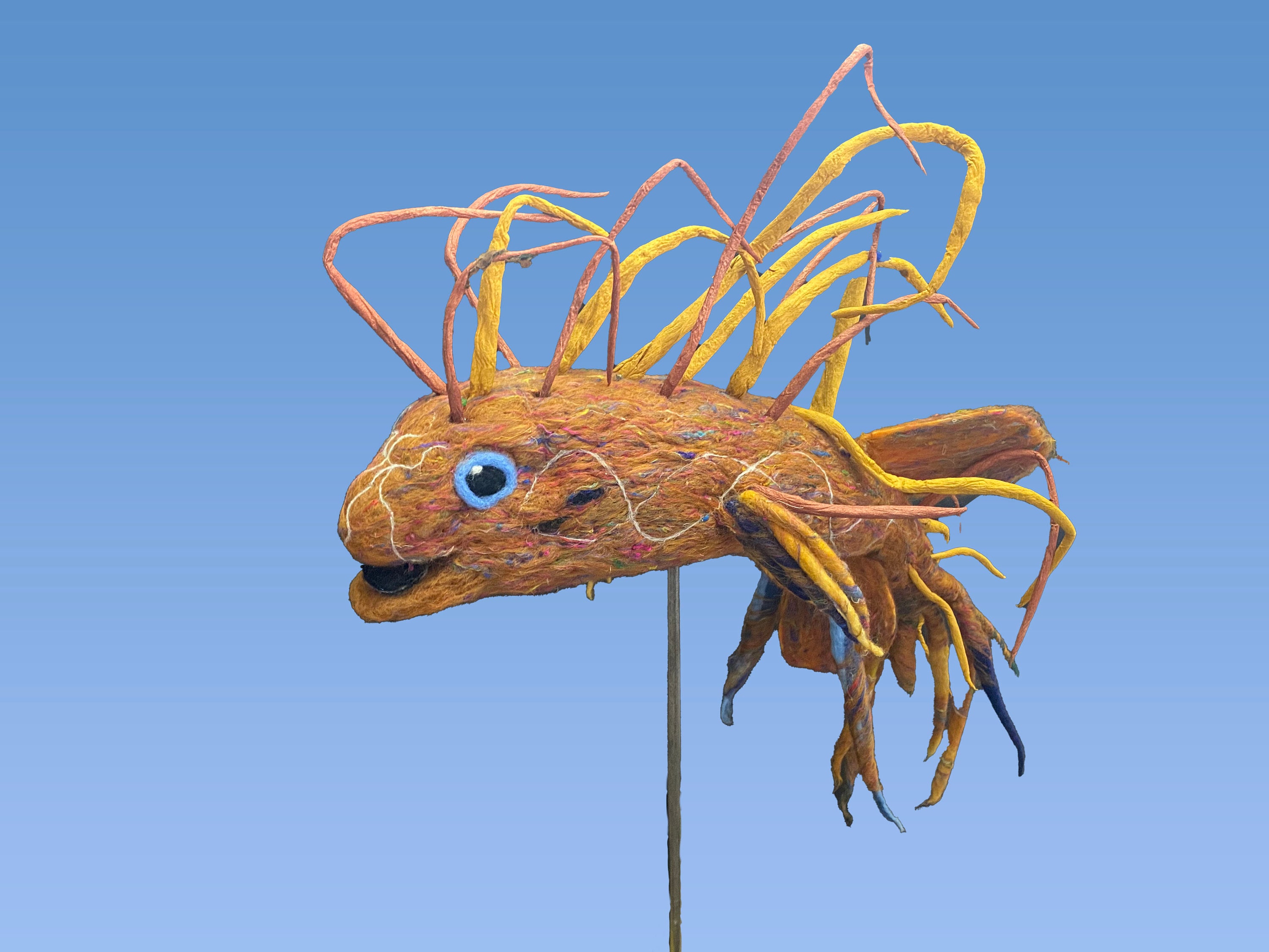 Richard the Lion Fish Felted Sculpture - Etsy