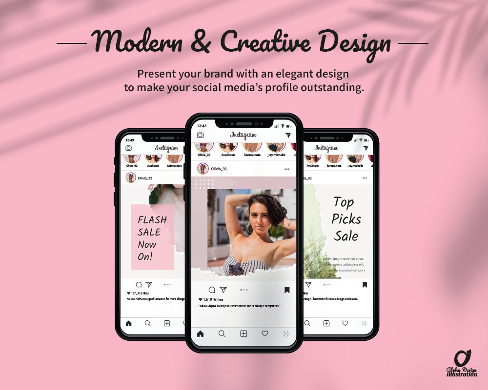 Pastel Color Instagram Post Template - Puzzle Feed, 21 Posts, Modern ...
