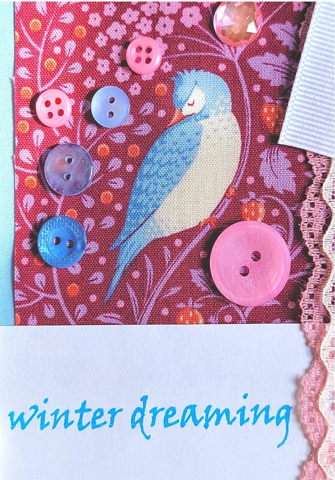 Winter Dreaming Large Slow Stitch Fabric Collage Kit - Mindful ...
