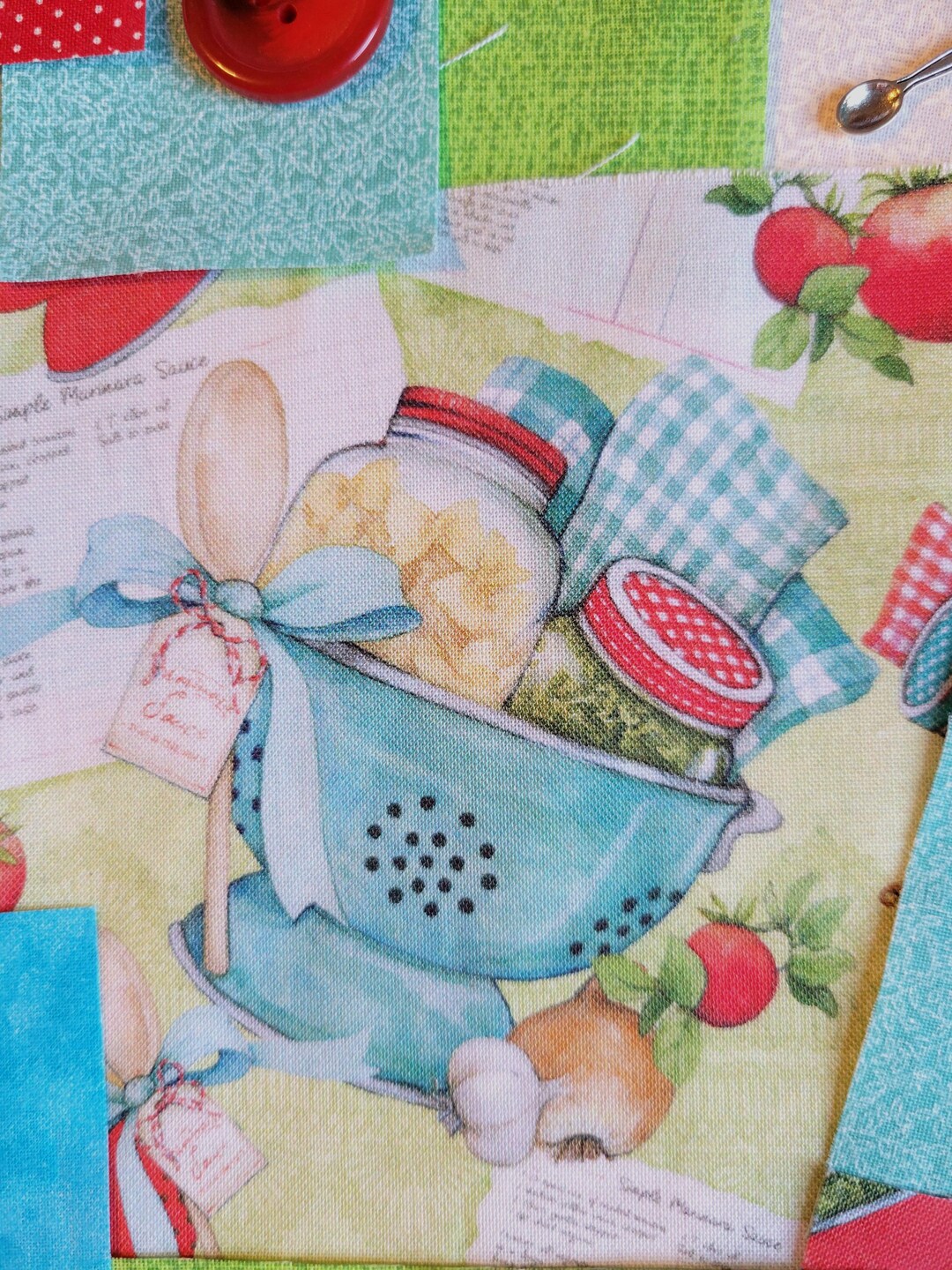 Canning Day Slow Stitch Large Fabric Collage Kit - Mindful Stitching ...