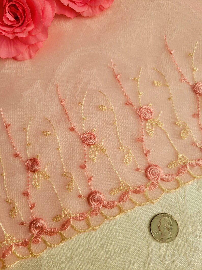 Pink Trim 3.99 per Yard. Beautiful 8 Wide Soft Net With Pink ...