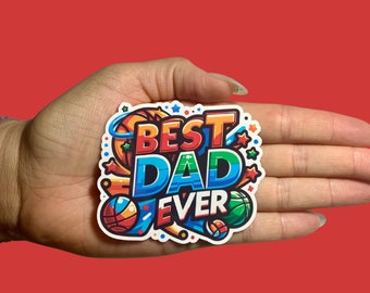 Happy Father's Day Sticker Set Papa Day, Bumper Sticker, Vinyl Sticker ...