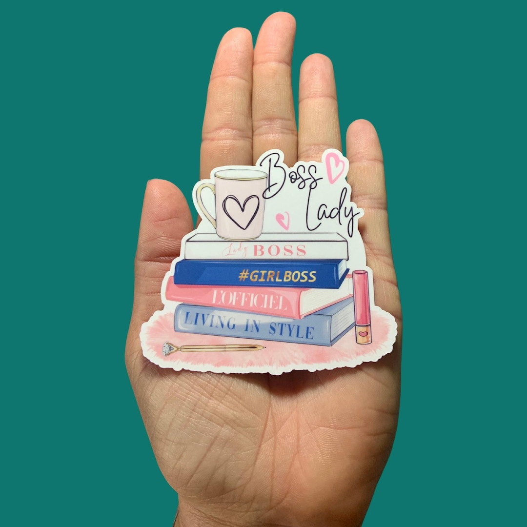 Boss Lady Sticker, Vinyl Water Resistant Sticker, Laptop Sticker, Water ...