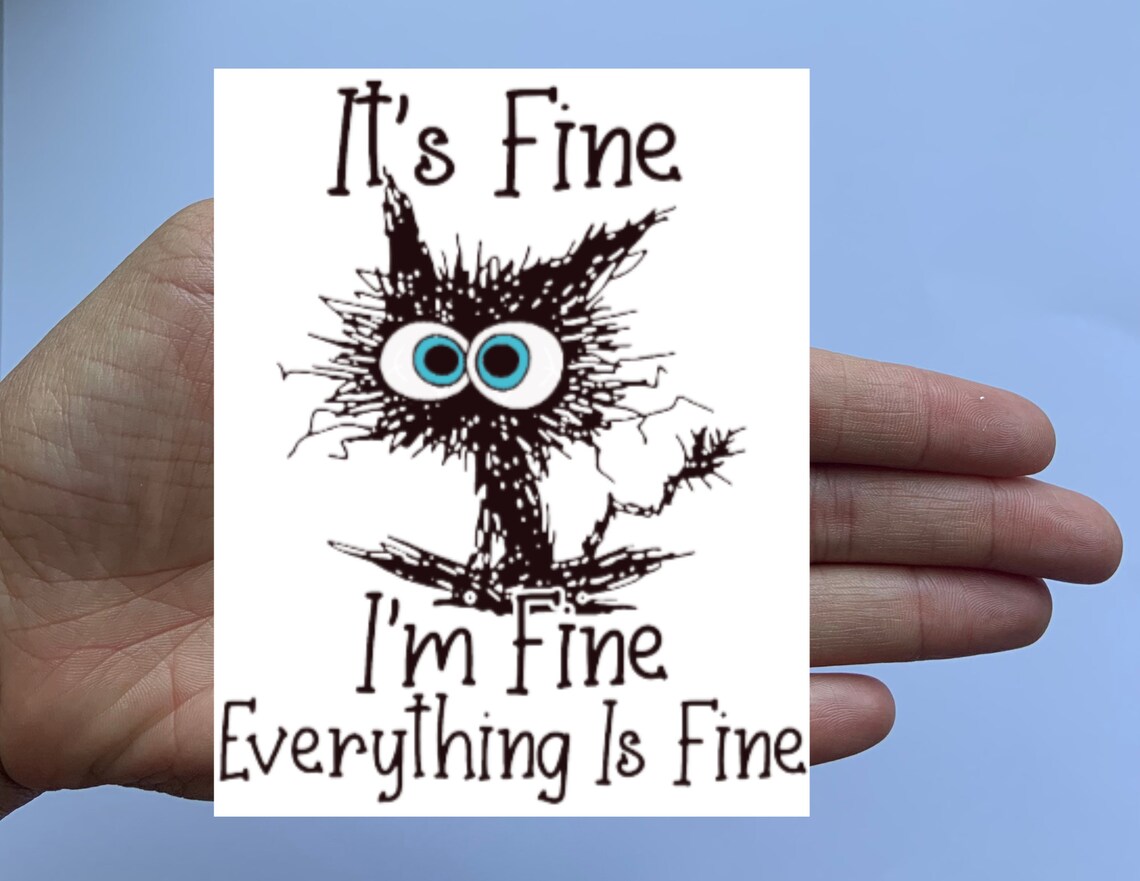 It's Fine I'm Fine Everything is Fine Magnet - Etsy