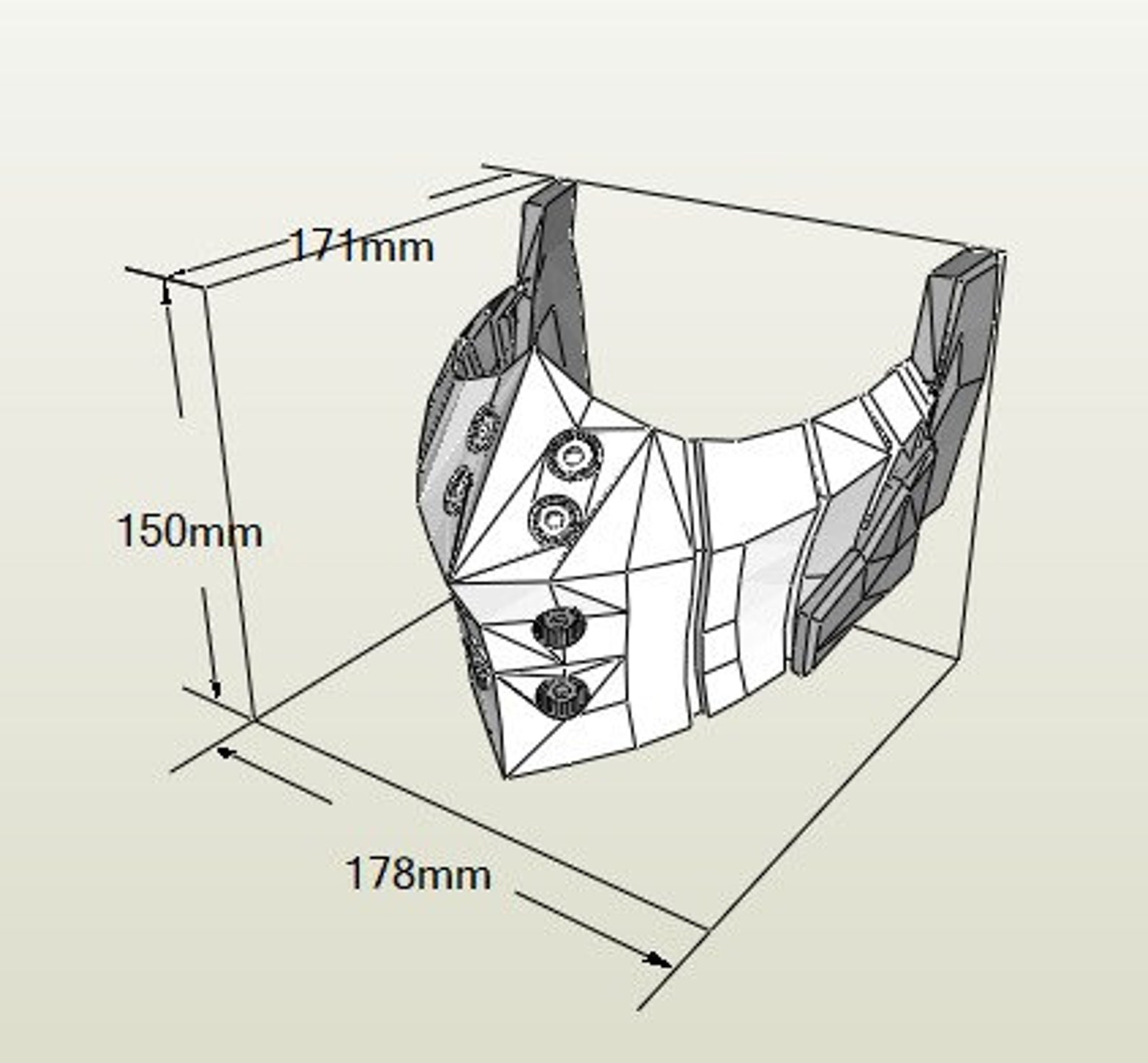 Midoriya Deku Mask and Gamma Boots - Pepakura Templates- My Hero - Etsy