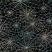 Spider Web Black Foil Iridescent Silver Nylon Spandex - Etsy