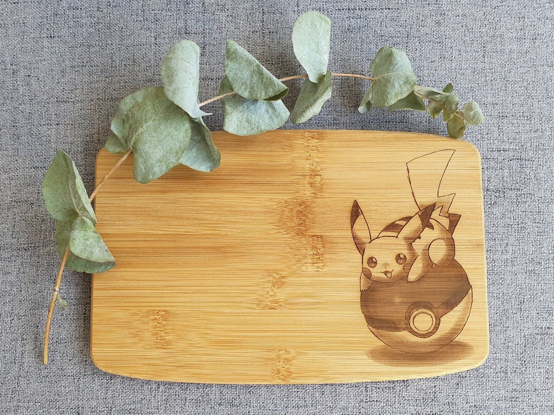 Pikachu Breakfast Board Pokemon Mouse Wood Bamboo Gift - Etsy Canada