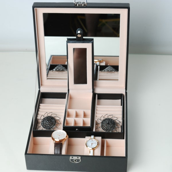 Black Jewelry Box - Etsy