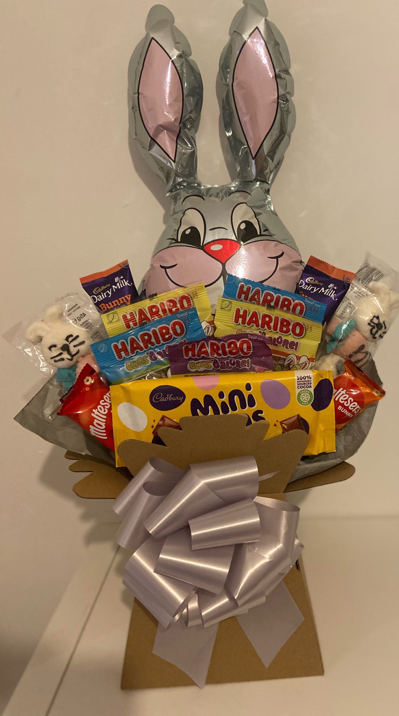 Easter Bouquet Easter Hamper With Bunny Balloon and Easter Goodies - Etsy