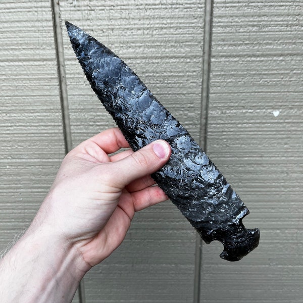 Obsidian Spearhead - Etsy