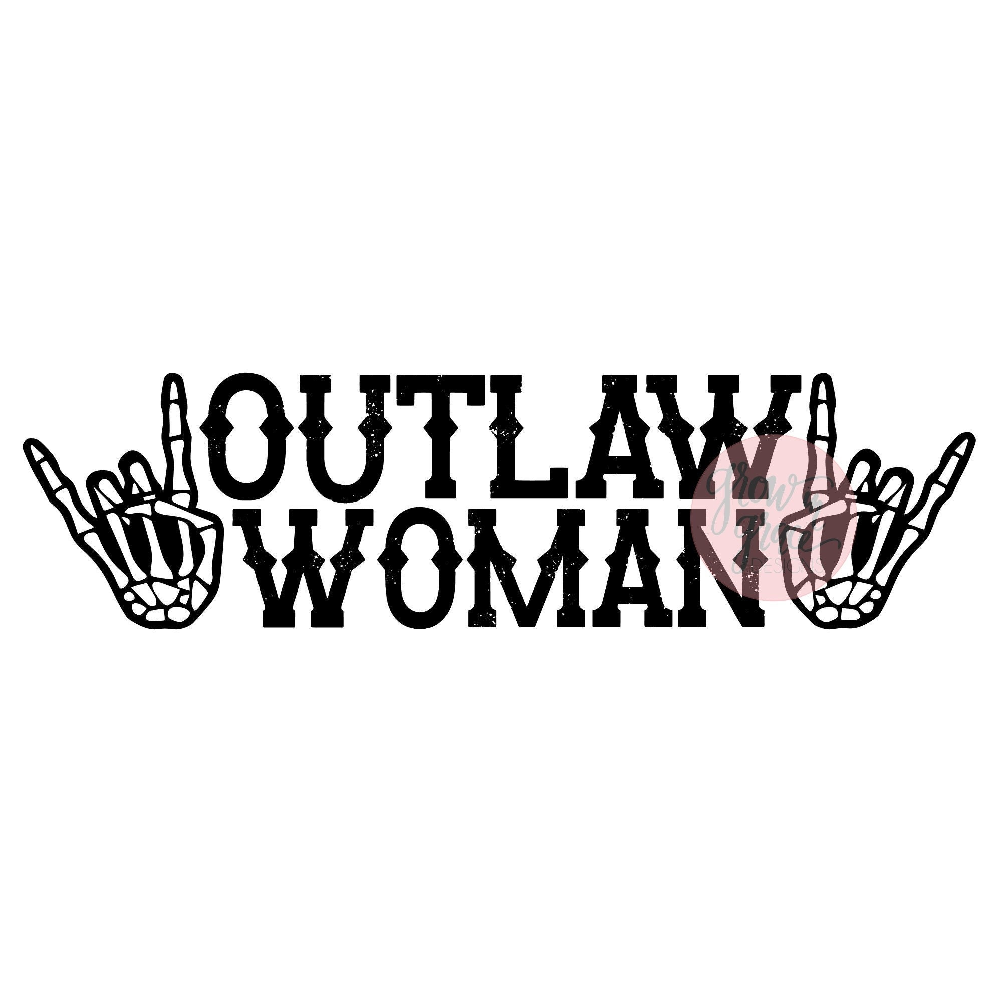 Outlaw Woman Hank Jr. Sublimation PNG Design Digital Download - Etsy