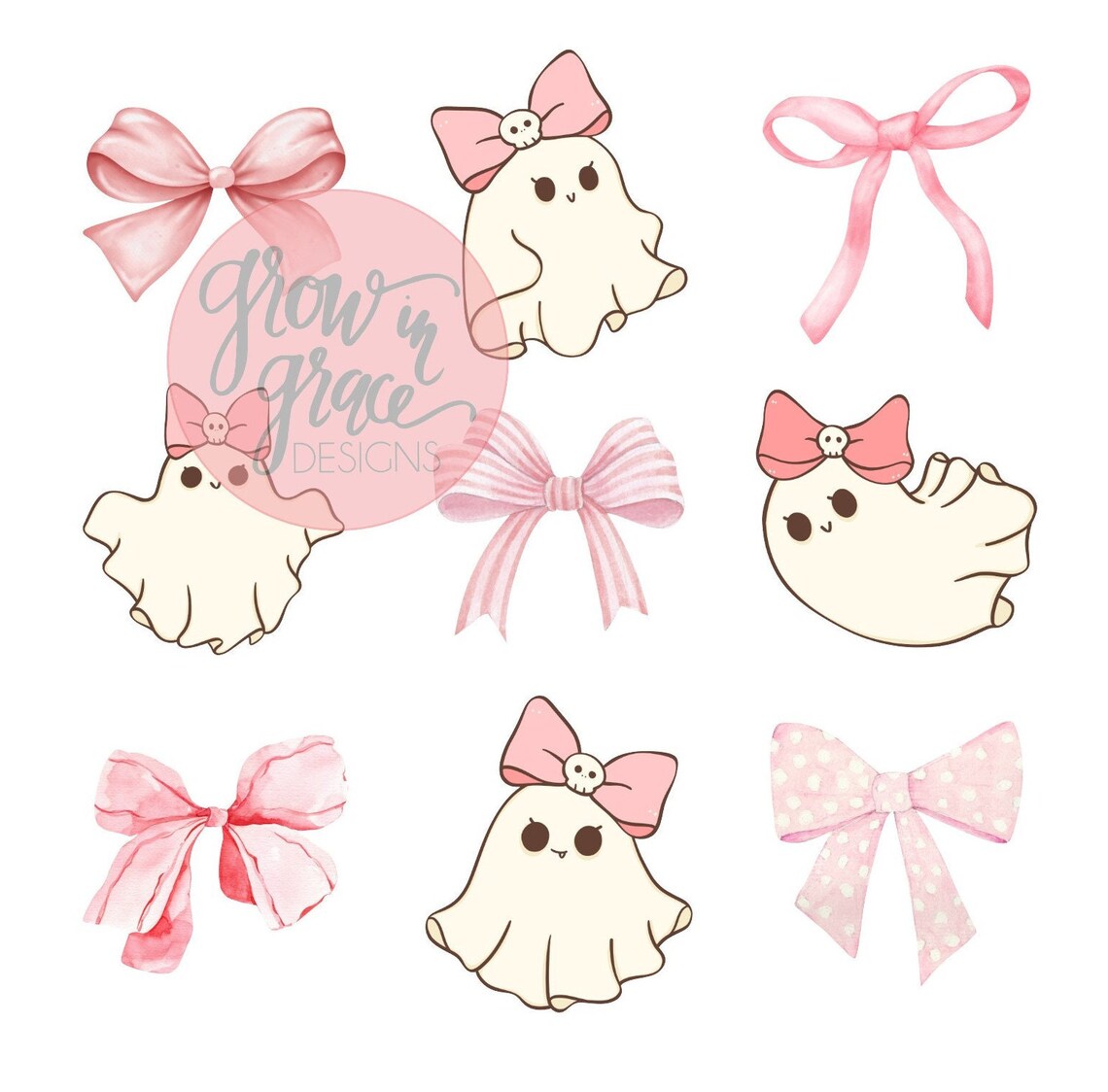 Halloween Coquette Bow Preppy PNG Digital Download - Etsy