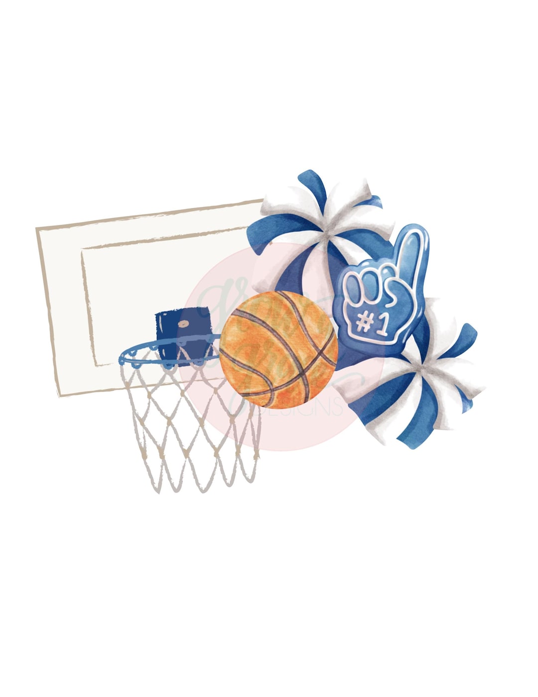 Blue Basketball PNG | Digital Download - Etsy