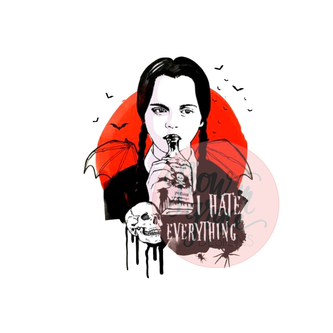 Wednesday Addams the Addams Family Sublimation Design Popular Best ...
