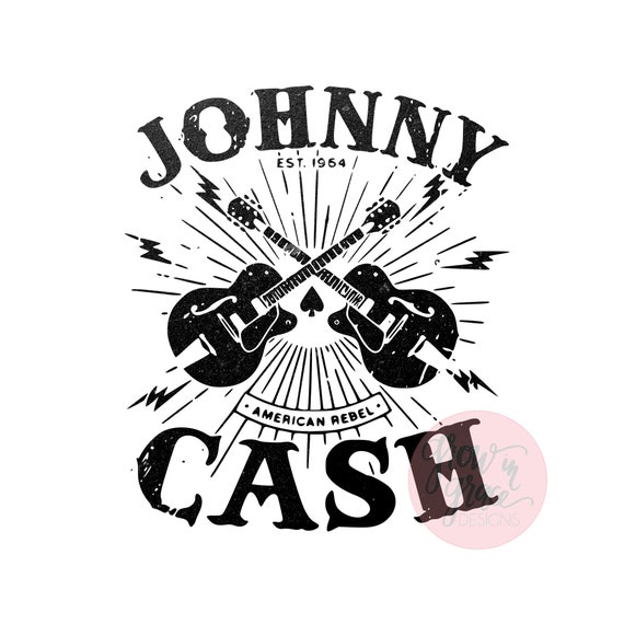 Johnny Cash Sublimation PNG Digital Download - Etsy India