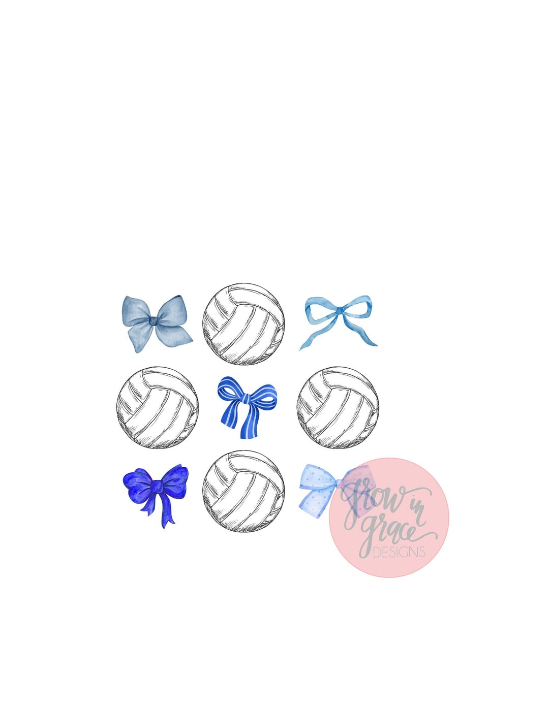 Volleyball Coquette Preppy Digital Download - Etsy