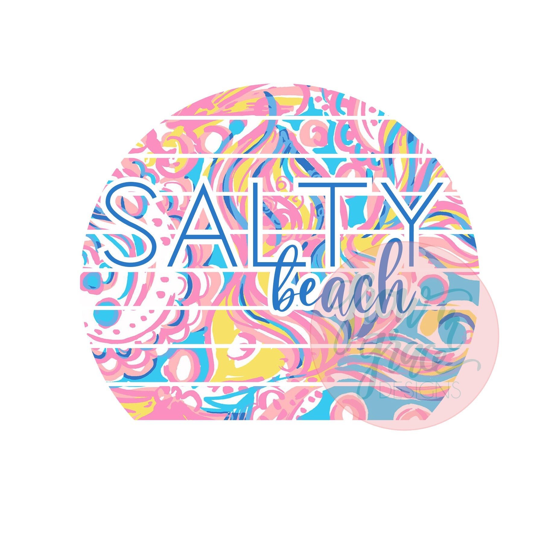 Salty Beach Tshirt Design Digital Download File - Etsy