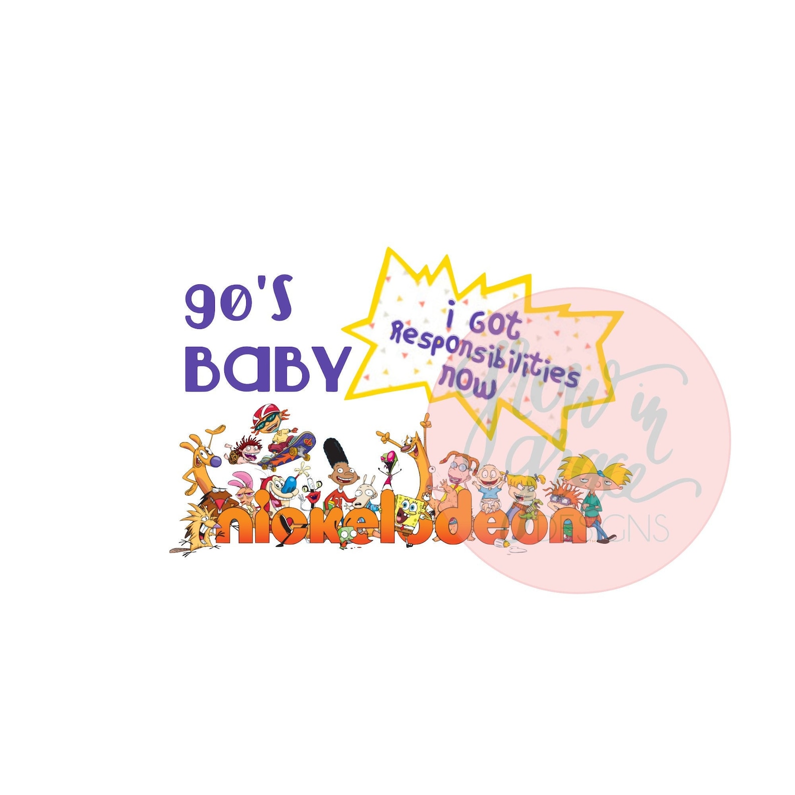 90s Baby Nickelodeon Rugrats Hey Arnold Spongebob Thornsburys Catdog ...