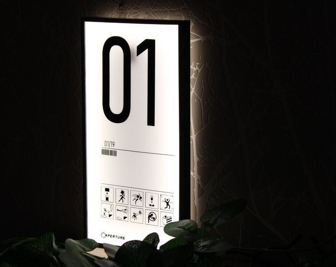 Portal Test Chamber Sign - Etsy