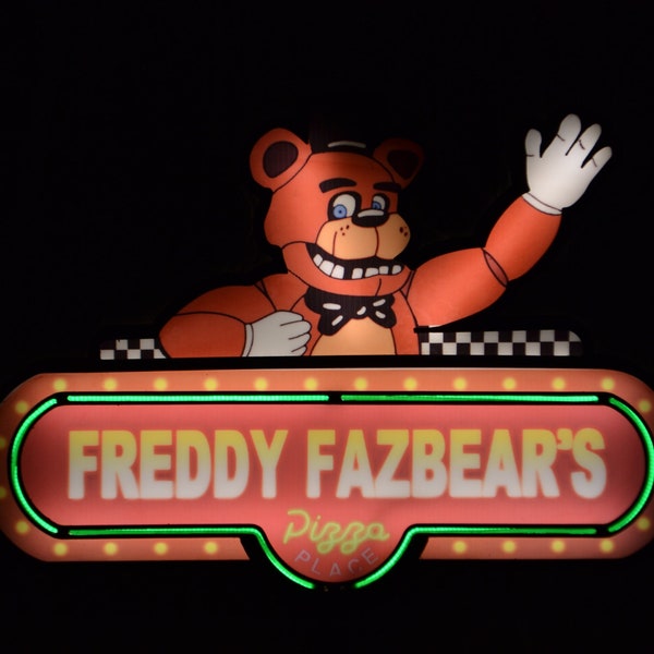 Neon Sign Five Nights at Freddys - Etsy