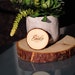 Real Wooden Log Slice Place Names Wedding & Party Table Decor Engraved ...