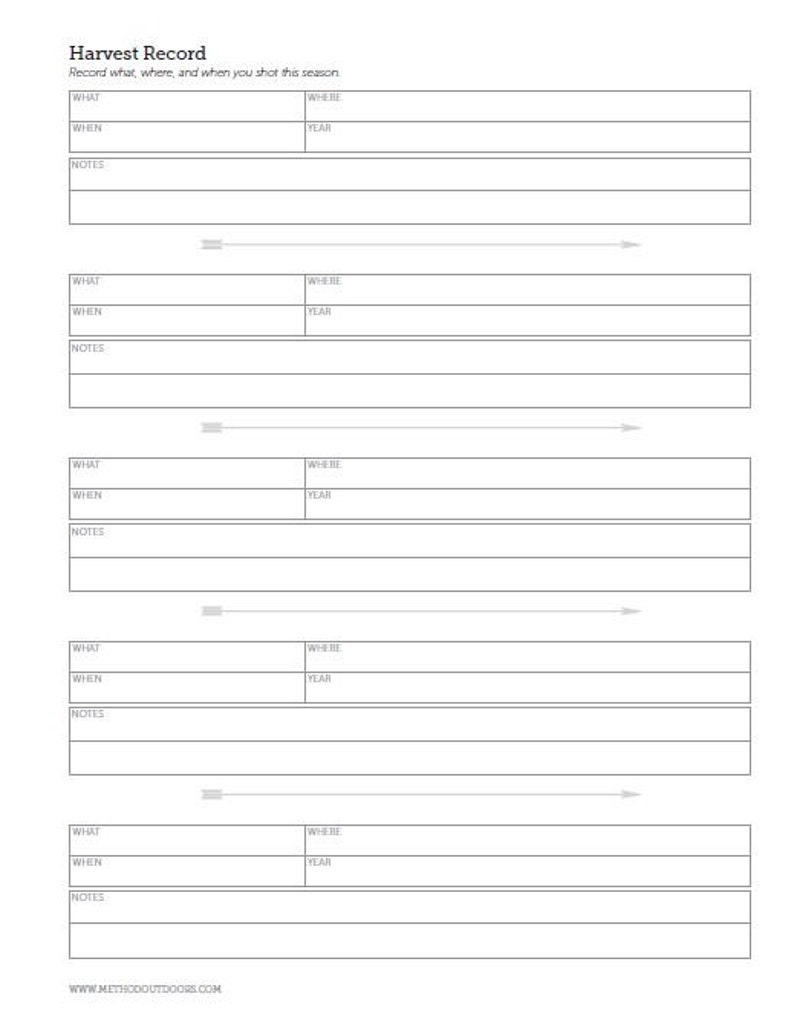 Printable Deer Hunting Journal - Hunting Log Book, Whitetail Hunting ...
