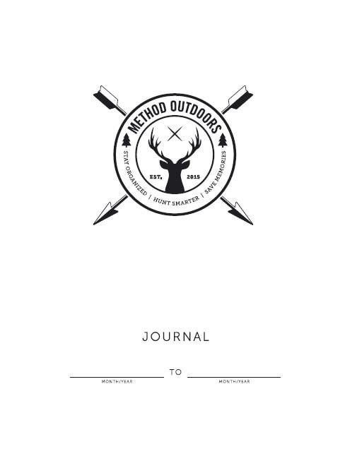 Printable Deer Hunting Journal - Hunting Log Book, Whitetail Hunting ...
