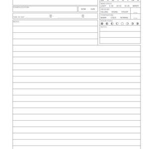 Printable Deer Hunting Journal - Hunting Log Book, Whitetail Hunting ...