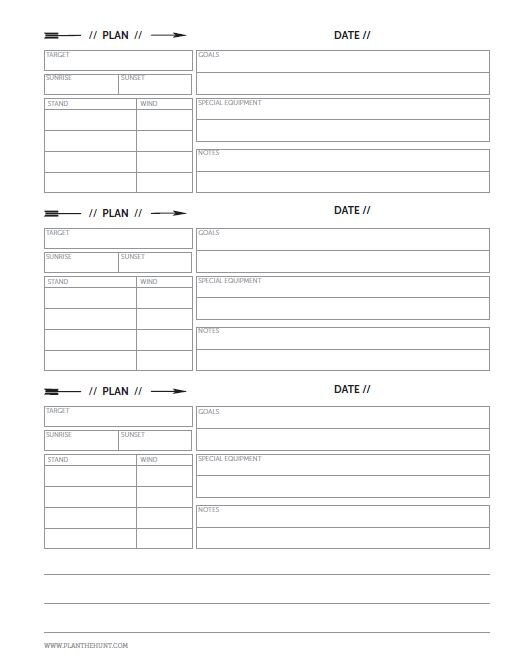 Printable Deer Hunting Journal - Hunting Log Book, Whitetail Hunting ...