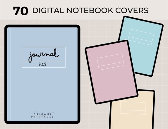 70 Digital Notebook Covers Digital Planner Covers for - Etsy