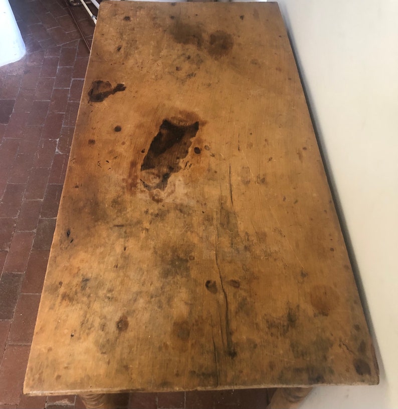 Antique Mexican Sabino Wood Single Board Table - Etsy