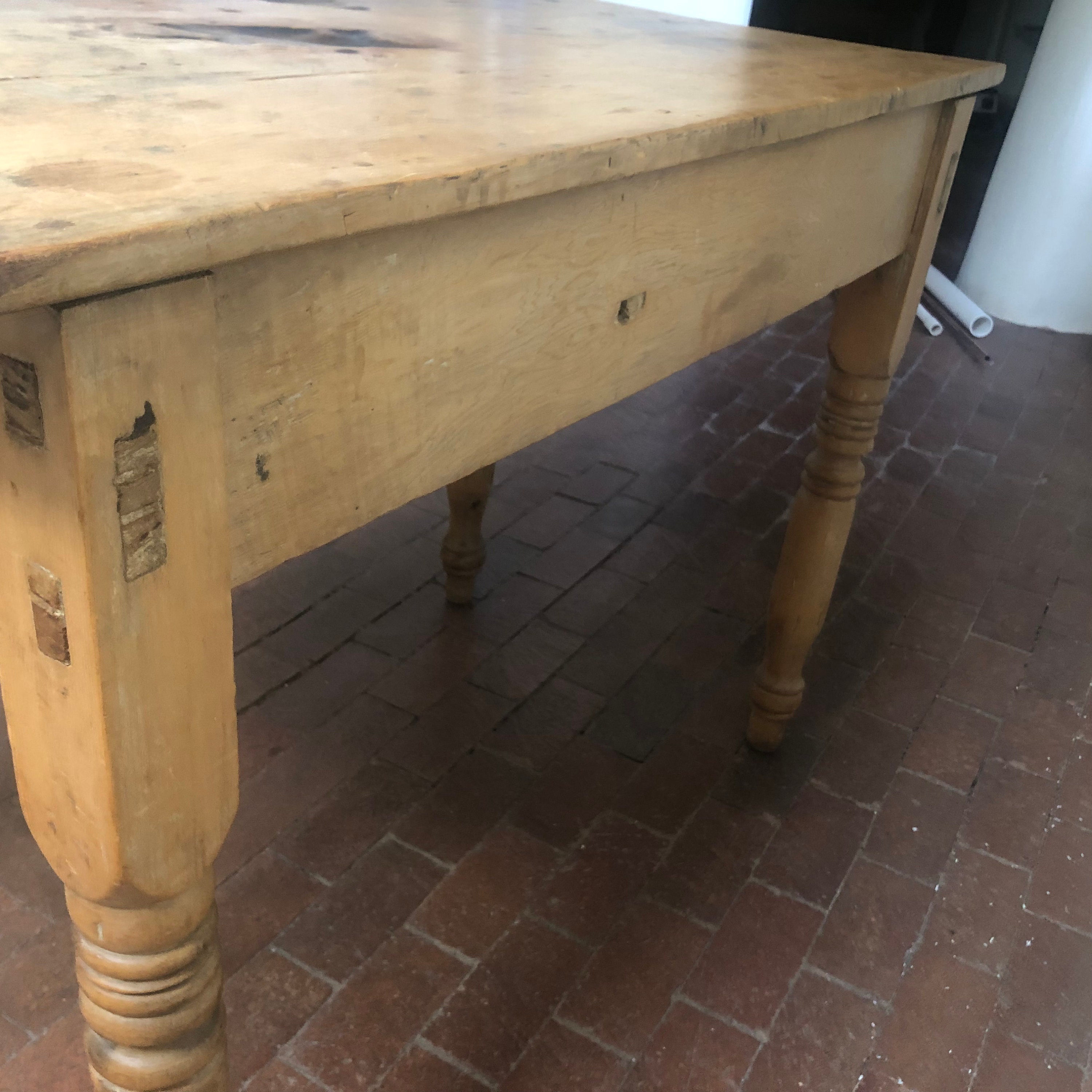 Antique Mexican Sabino Wood Single Board Table - Etsy