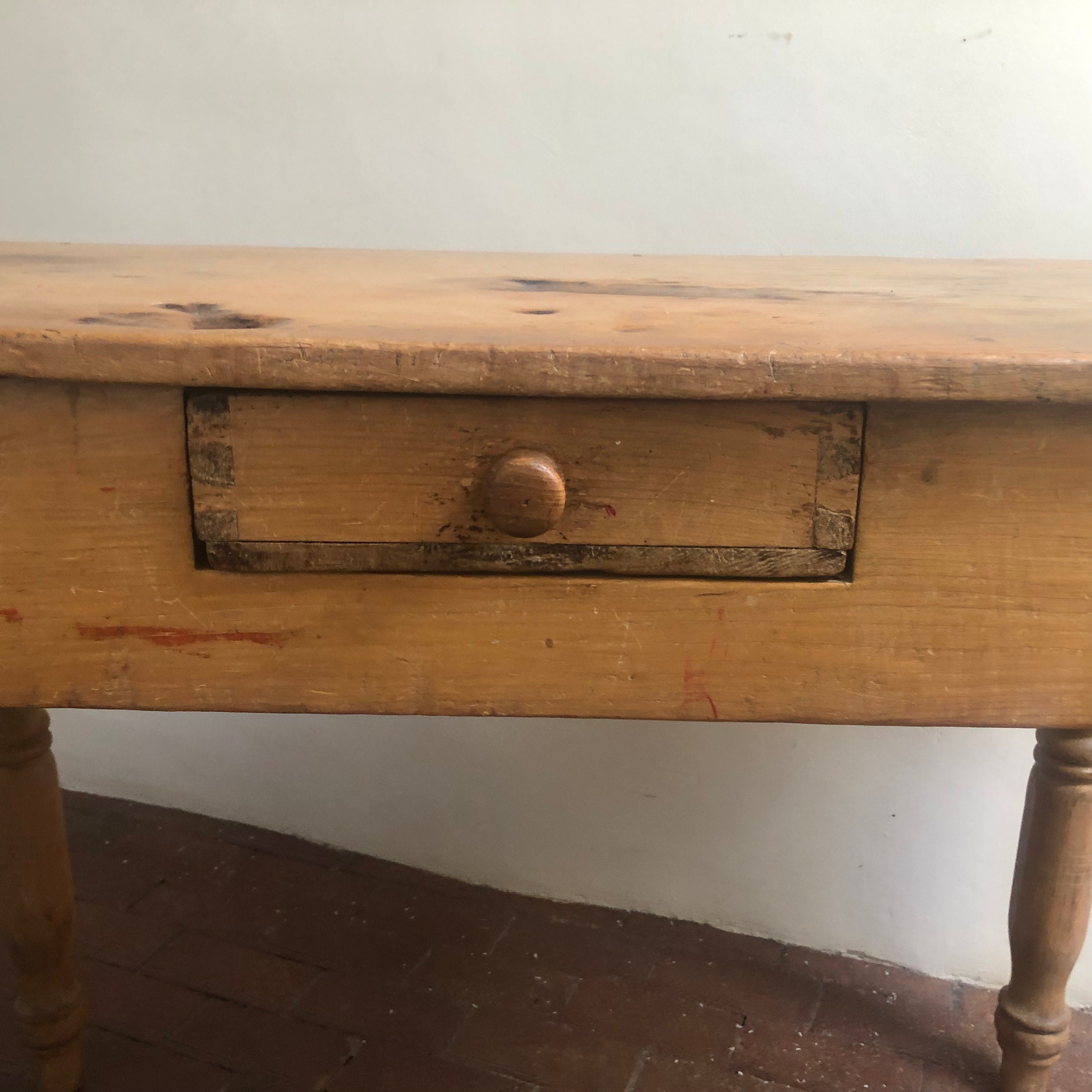 Antique Mexican Sabino Wood Single Board Table - Etsy