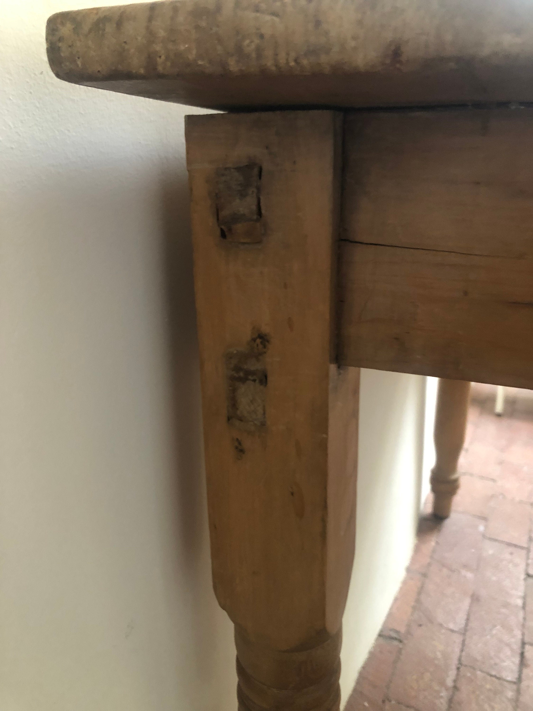 Antique Mexican Sabino Wood Single Board Table - Etsy