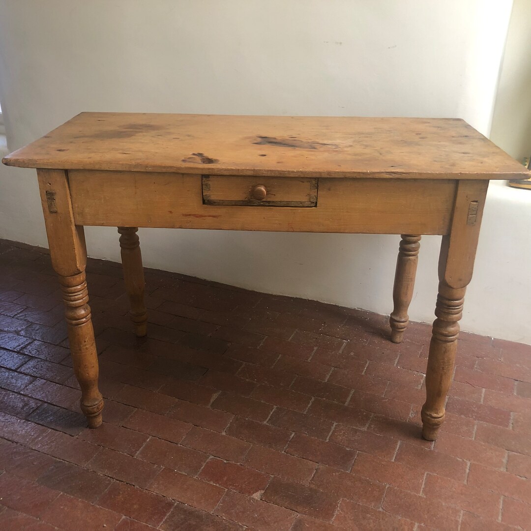 Antique Mexican Sabino Wood Single Board Table - Etsy