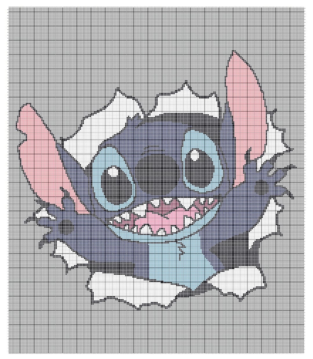 Stitch SINGLE CROCHET Graphgan / Blanket Pattern With Charts, Color ...