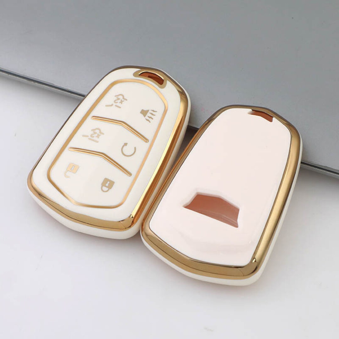 Cadillac 6 Button Car Key Cover Soft Premium TPU Protector Case for ...