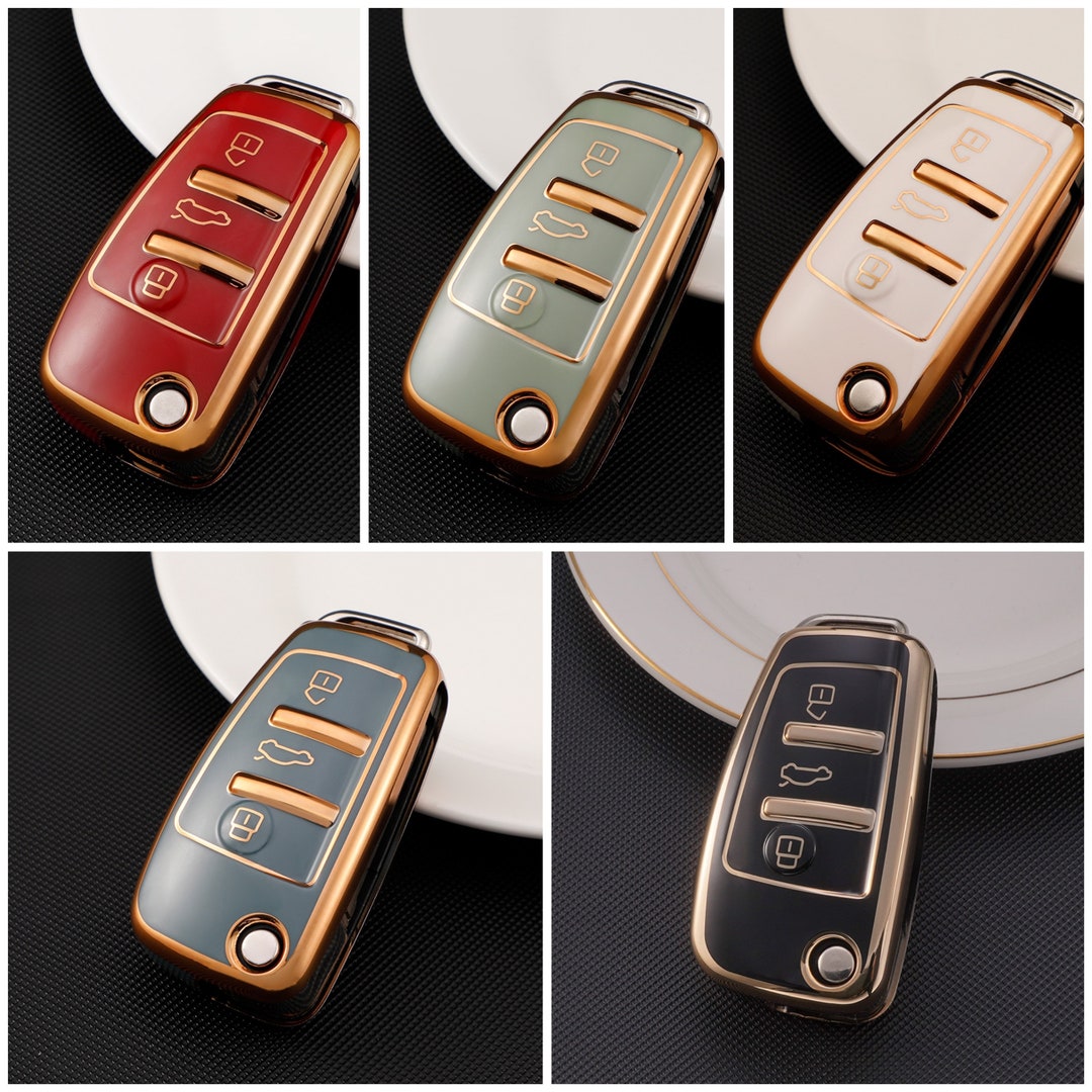 Audi Car Key Cover Crafted Soft Premium TPU Protector Case for Flip Key ...
