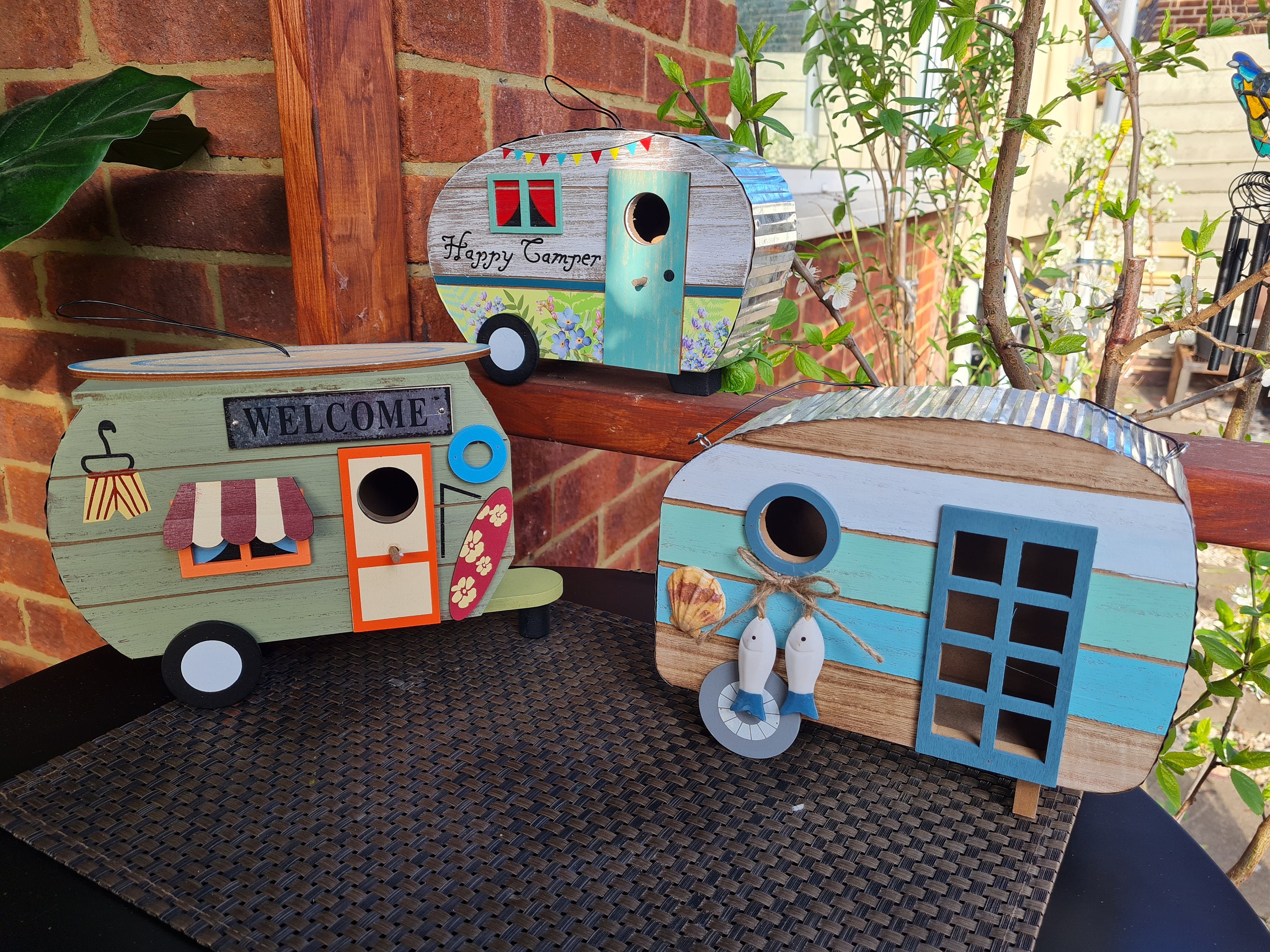 Camping Caravan Birdhouse Resin Birdhouses Nautical - Etsy