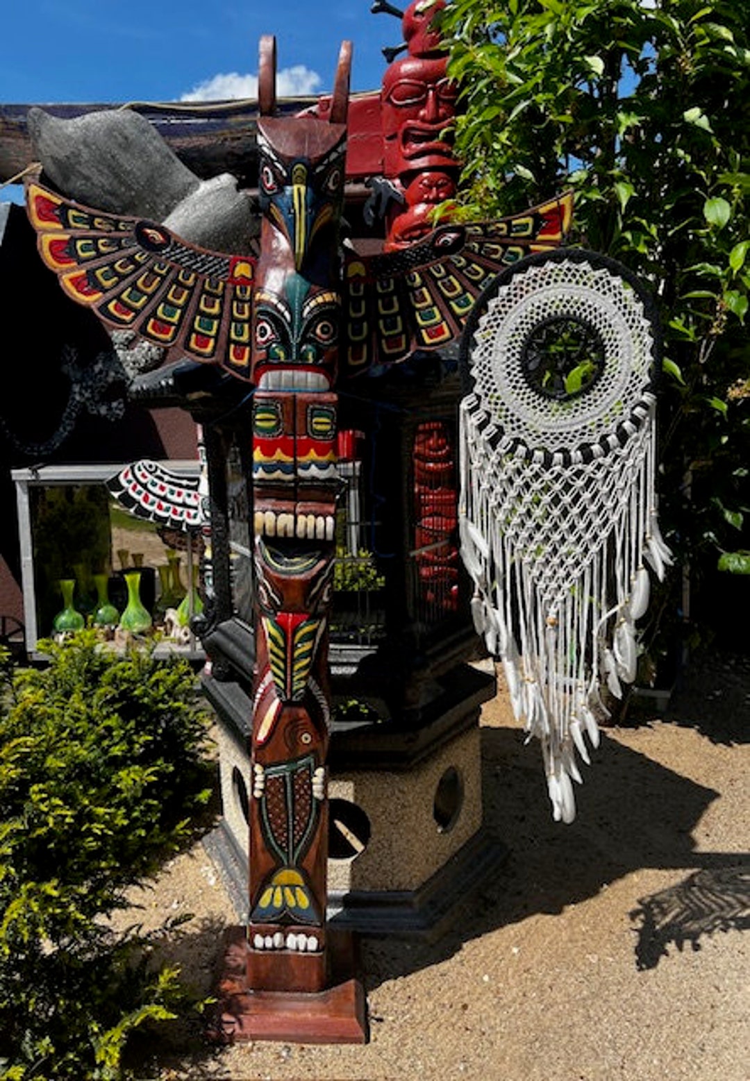 Totem Pole Indian, Totem Pole, Torture Stake Height Indian Decoration ...