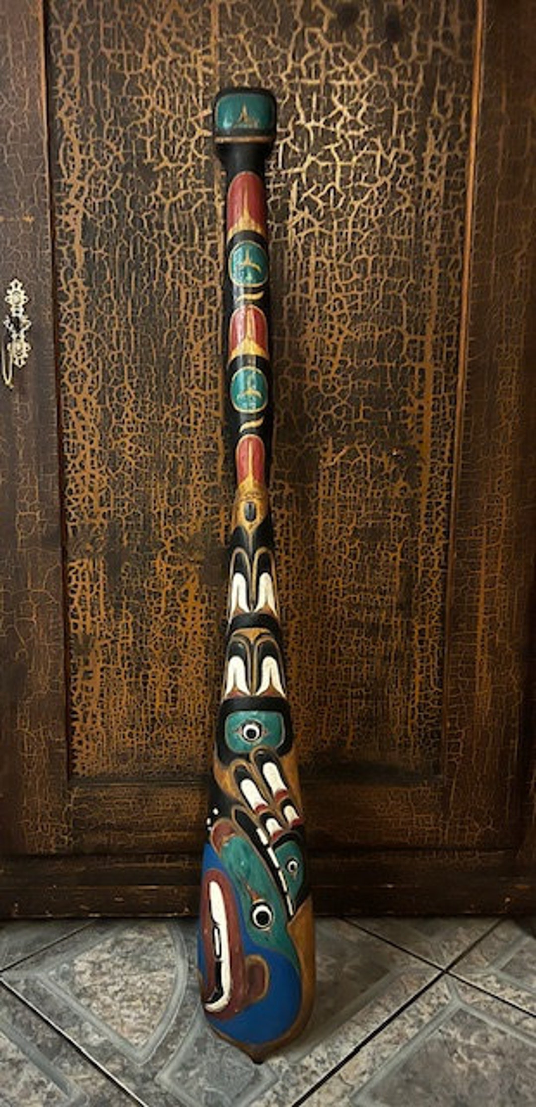 Paddle Hand Painted Hand Carved Decoration Wall Decoration North ...