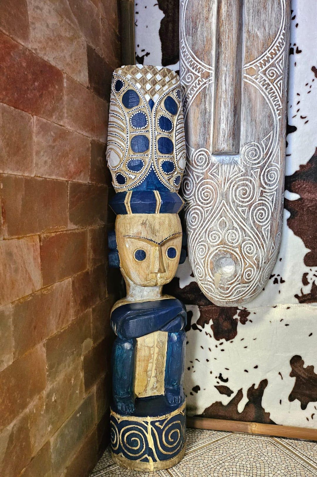 Totem Pole Maya-inka Wood Indian Decoration, Totem Pole Wood, Torture ...