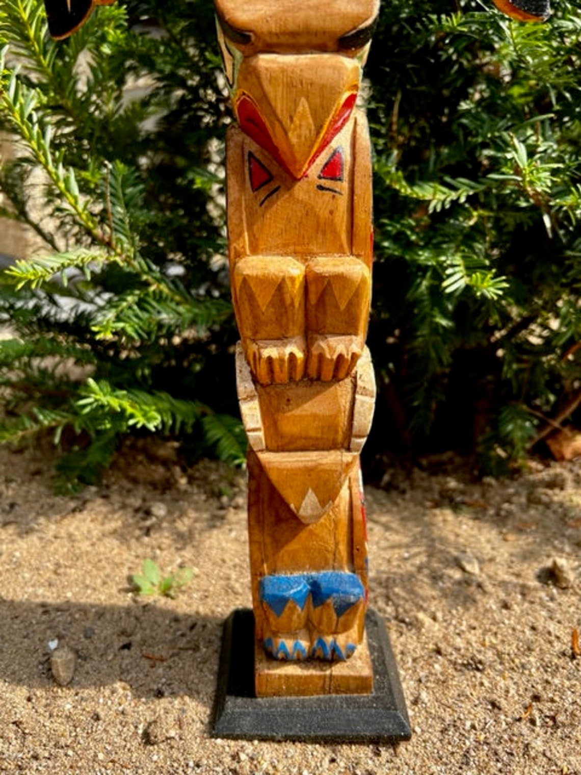Totem Pole Wooden Decoration 0.41 Meters Totem Pole, Martial Pole ...