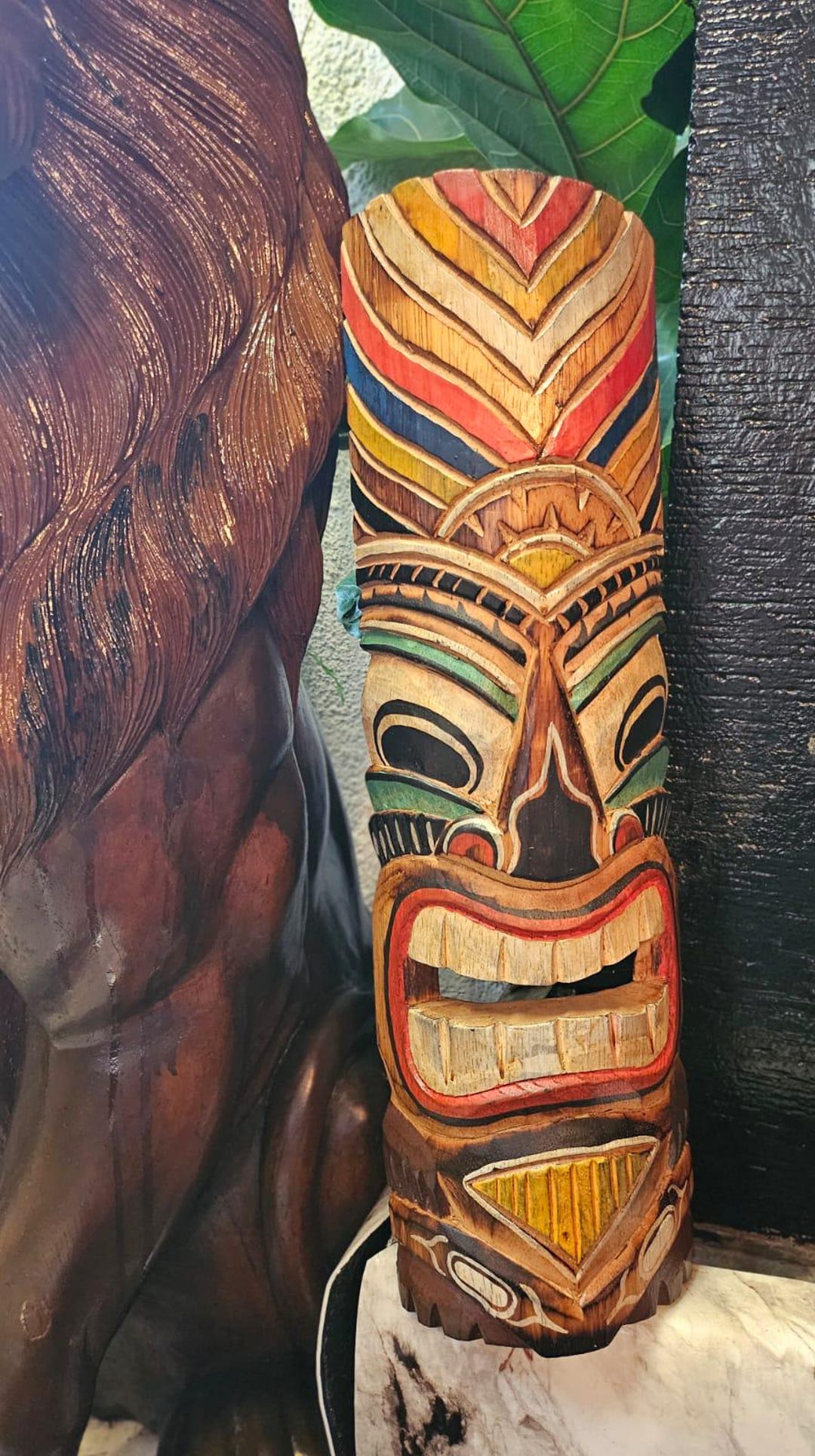 Totem Pole Wood 19.68 Inches Indian Decoration, Totem Pole Wood ...