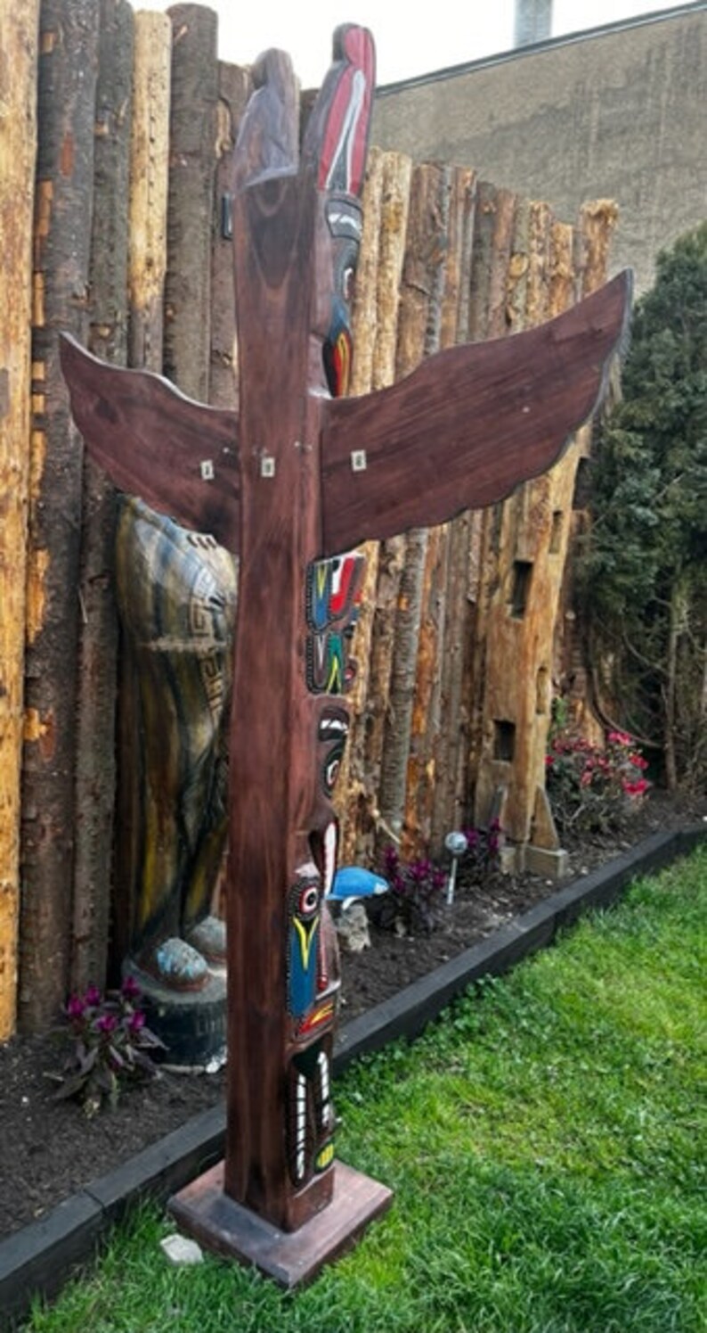 Totem Pole, Torture Pole Height 2.00 Meters Wood Decoration Totem Pole ...