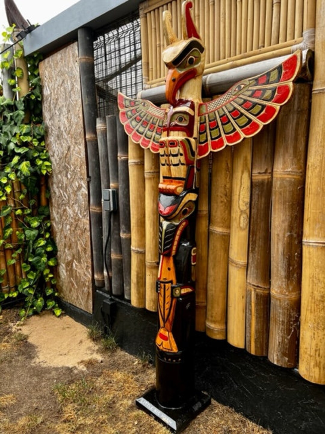 Totem Pole Decoration 78 Inches, 6.56 Feet Totem Pole, Torture Stake ...